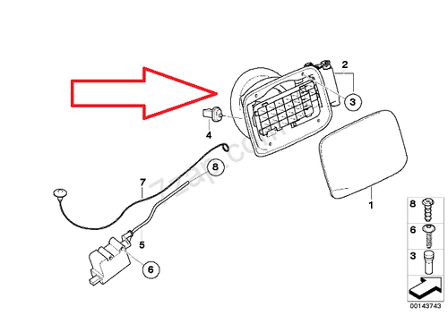 BMW 3 E90 Fuel Tank Flip Cap 51177073961 New Genuine | eBay UK