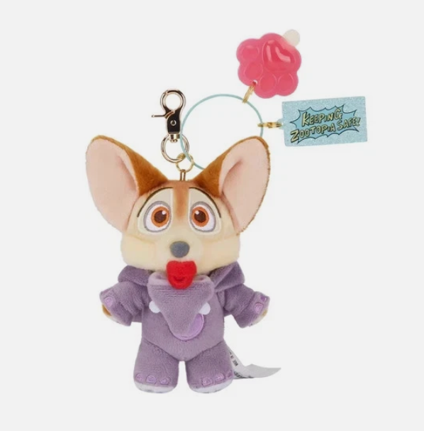 Disney Genuine Shanghai store 2025 zootopia finnick plush keychain New ...