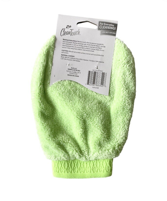 Clean Touch Microfiber Cleaning Mitt Scratch & Streak Free Washable ...