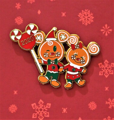 Disney Mickey & Minnie Gingerbread Pin 2020 Christmas Holiday Pin | eBay