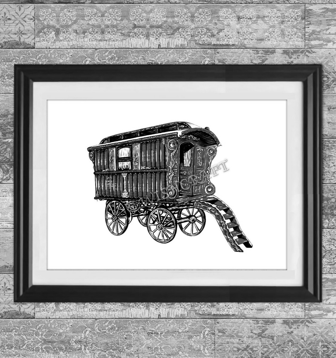Gypsy Wagon Drawing