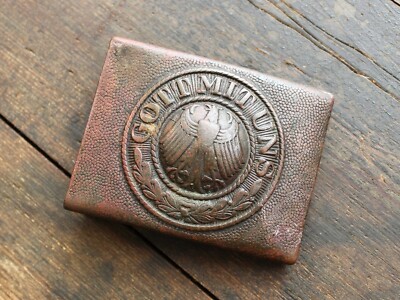 Original WW2 Battl. Relic German army Belt Buckle Gott Mit Uns = Weimar ...