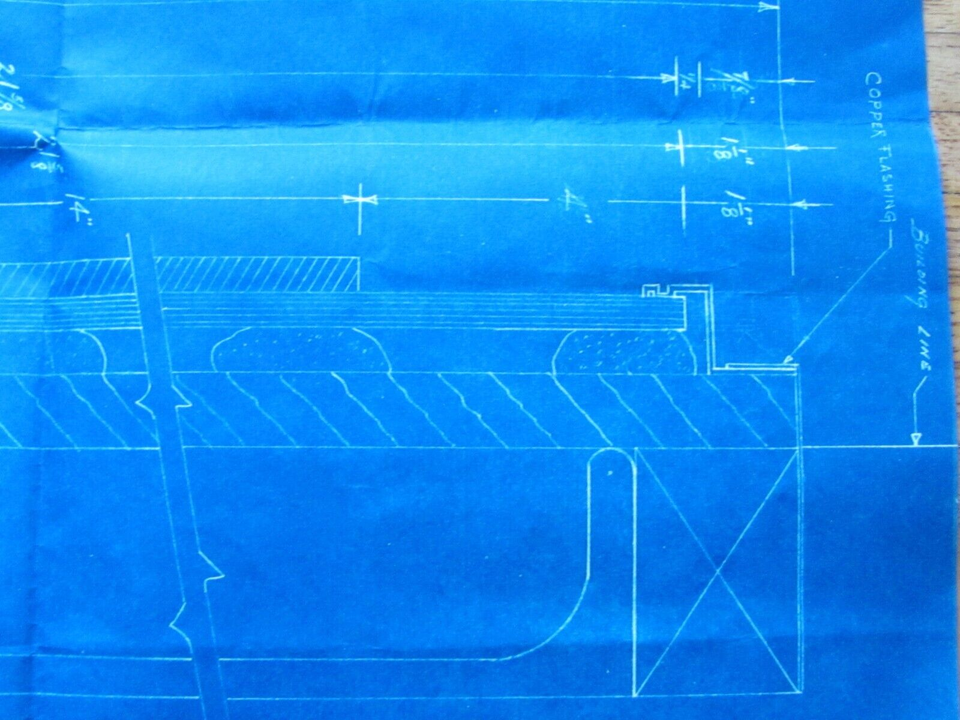 1942 REULING CO STORE PEKIN IL SIGN BLUEPRINT DESIGNED PITTSBURGH PLATE ...