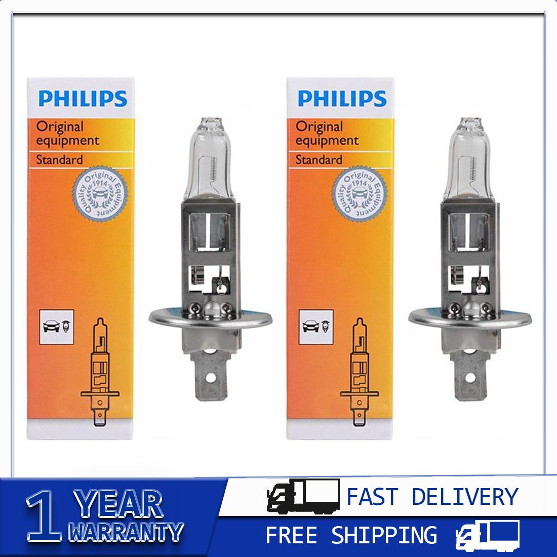 H1C1 Philips 2PCS Headlight Light Bulb Hi/lo Beam Kit For 05-06 Honda ...