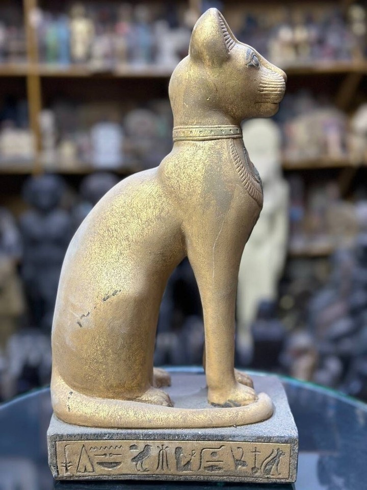 Rare Ancient Egyptian Bastet Statue Antique Pharaonic Stone Cat Goddess ...