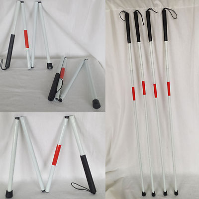 Aluminium Foldable Blind Stick Guide Walkers Canes Reflector Visually ...