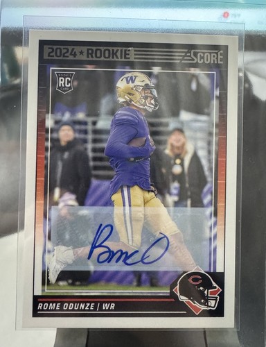 ROME ODUNZE AUTOGRAPHED SCORE ROOKIE CARD CHICAGO BEARS #309 🔥 🔥 | eBay UK