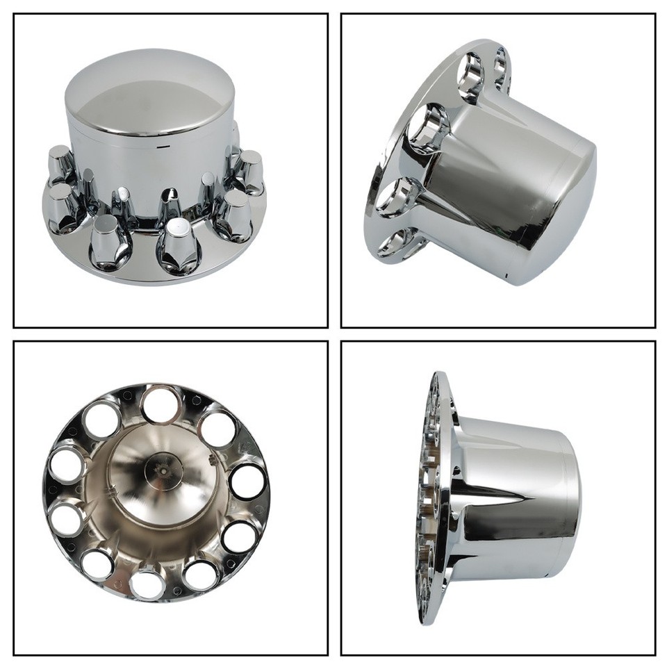 4 Pack 33mm Nut Covers Chrome Rear Wheel Axle Hub Cover Kit ABS Plastic ...