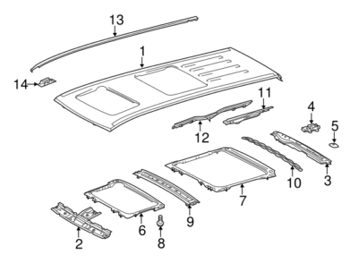 OEM TOYOTA 75561-52040 Drip Molding Retainer Clips Set of 4 FITS MANY ...