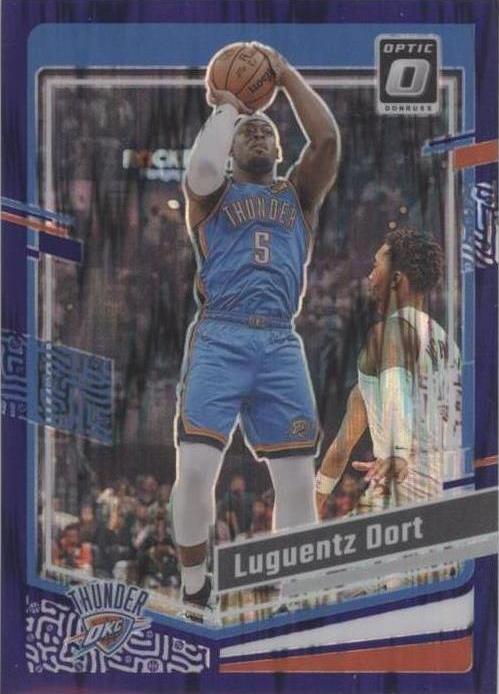 2023-24 Panini Donruss Optic - Luguentz Dort #6 Purple Shock Prizm for ...