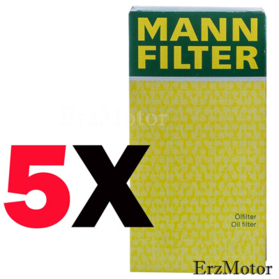 MANN FILTER ÖLFILTER ANSCHRAUBFILTER W 7063 FÜR FIAT PEUGEOT - 5 STÜCK ...