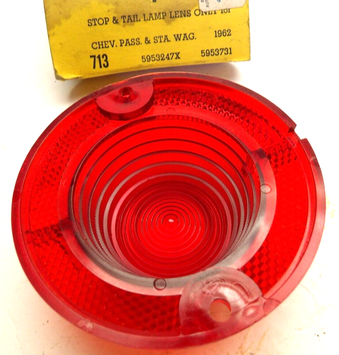 NORS GM Stop Tail Lamp Light Lens 5953731 Glo-Brite TMC-713-A 1962 ...