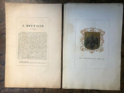 Diligenti U.S.Bonifacio Of Verona. For Storia House Family celebri.1878 ...