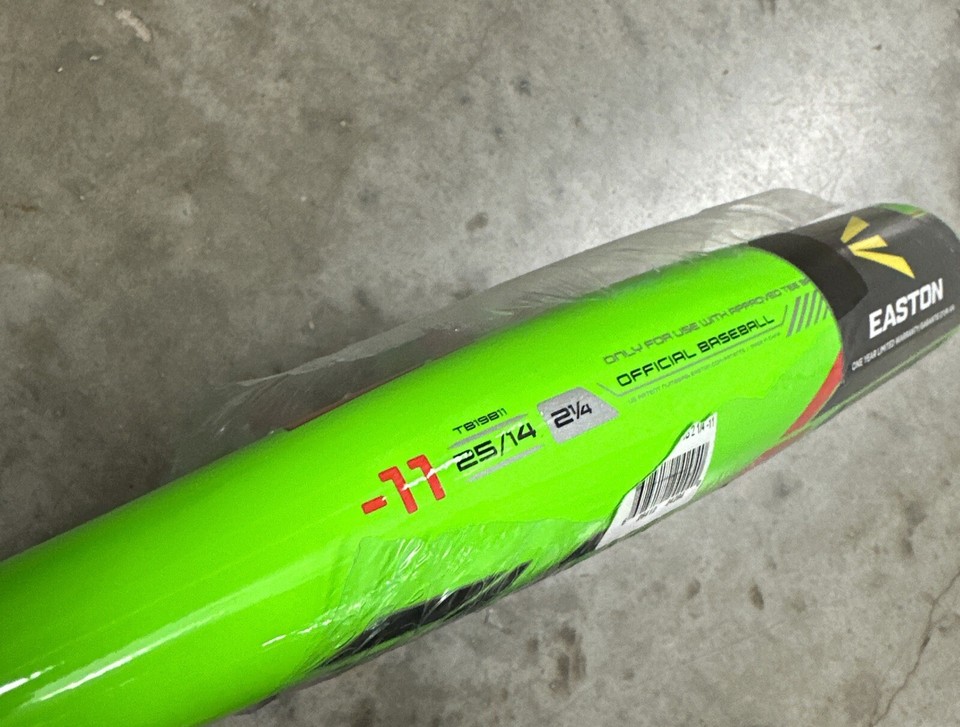 NEW: EASTON BEAST 25” T-BALL BASEBALL BAT Neon Green 14oz. Drop Weight ...