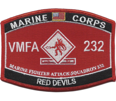 MARINE CORPS MOS VMFA 232 RED DEVILS EMBROIDERED 4.25" PATCH | eBay
