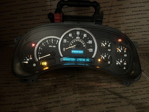 2003 - 2006 CADILLAC ESCALADE GAUGE CLUSTER SPEEDOMETER TRANS TEMP ...