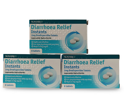 18 Diarrhoea Relief Instants 2mg Orodispersible 6 Tablets x 3 | eBay UK