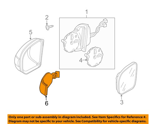 Door Side Rear View Mirror-Signal Lens Right 2208200621 | eBay