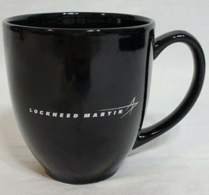 LOCKHEED MARTIN Black Ceramic Coffee Tea Mug Cup Washington DC 2009 ...