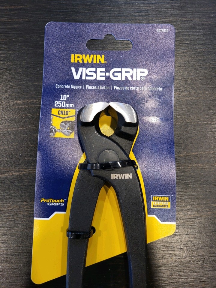 Irwin 10" Vise-Grip Concrete Nippers w/ ProTouch Grips 2078910 New | eBay