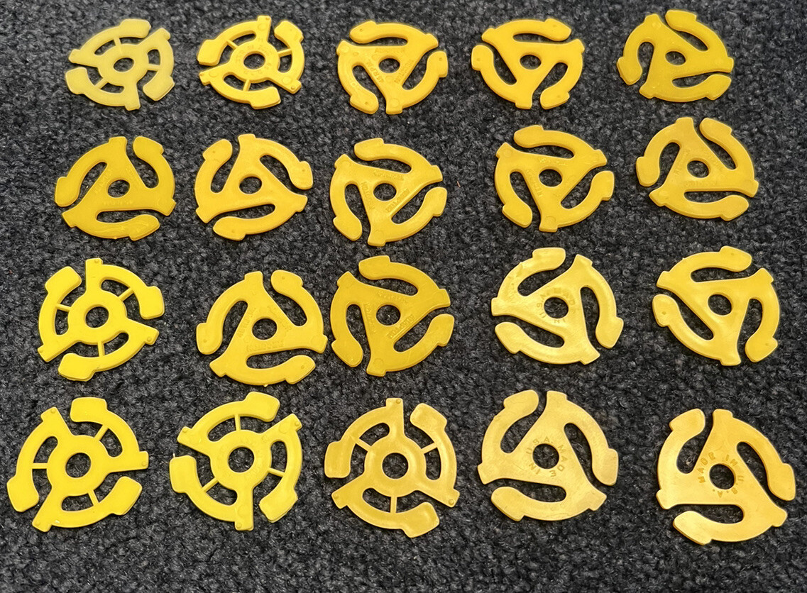 45 rpm 7” Record Insert Adapter Lot of 19 | eBay