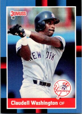 1988 Donruss #340 Claudell Washington | eBay