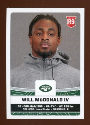 2023 Panini NFL Sticker RC WILL MCDONALD Jets #103 ROOKIE RC | eBay