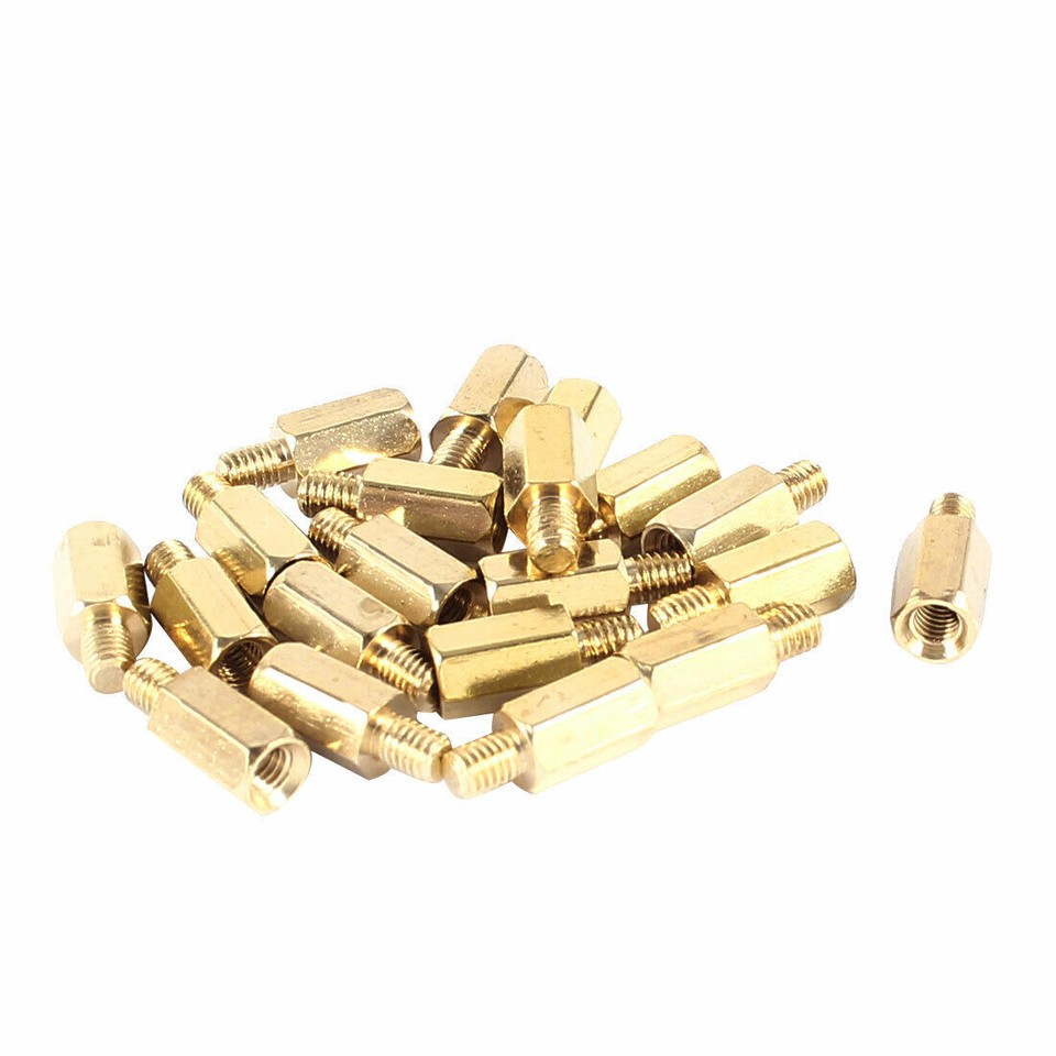 20pcs PC PCB Motherboard brass Bolt Spacer Bolt M3x8+4mm | eBay