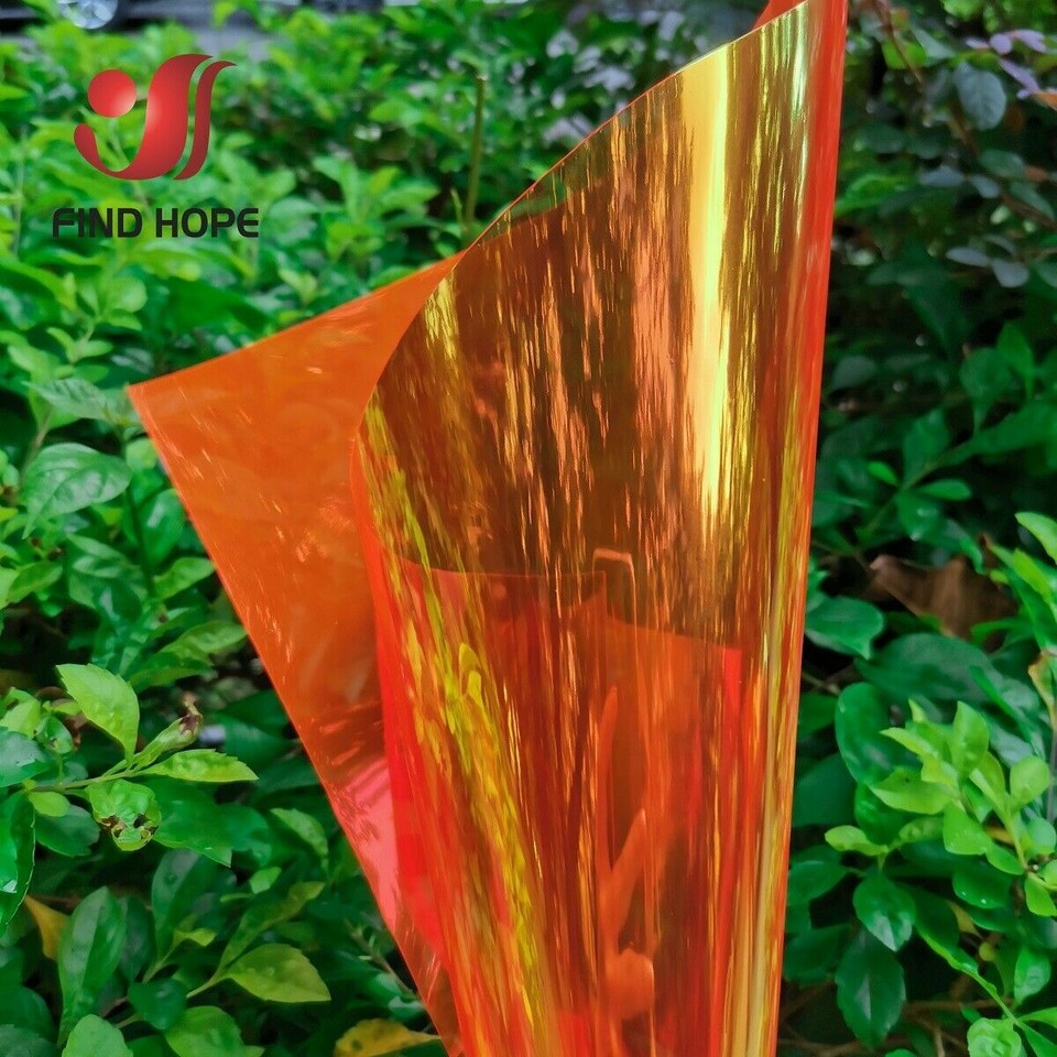 Iridescent Holographic Clear Transparent PVC Fabric Vinyl Material Bow ...