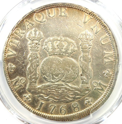 1768 Mexico Pillar Dollar 8 Reales Silver Coin (8R) - Certified PCGS VF ...