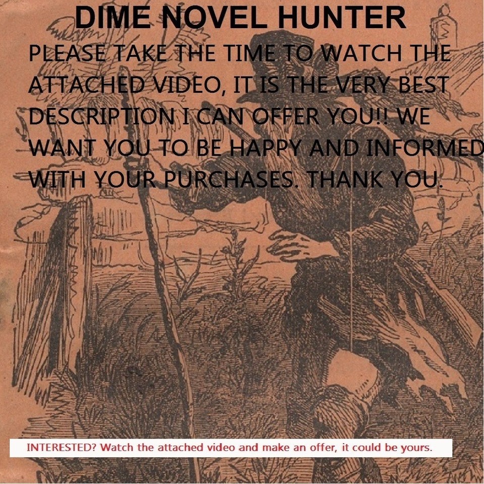 DEADWOOD DICK BEADLE'S HALF DIME LIBRARY #508 DIME NOVEL STORY PAPERS ...