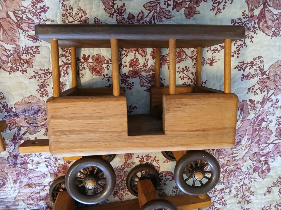 Amish Wooden Large Toy Train Play Set + 1 Pull Around / Quality Made | eBay