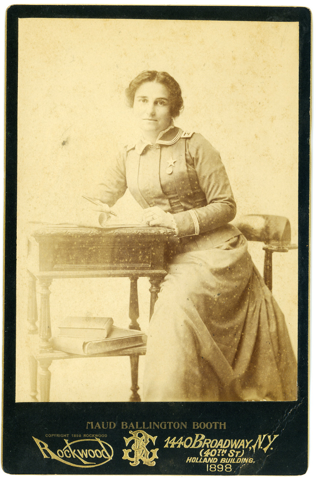 1898 Maud Ballington Booth SIGNED Cabinet Card Salvation Army ...