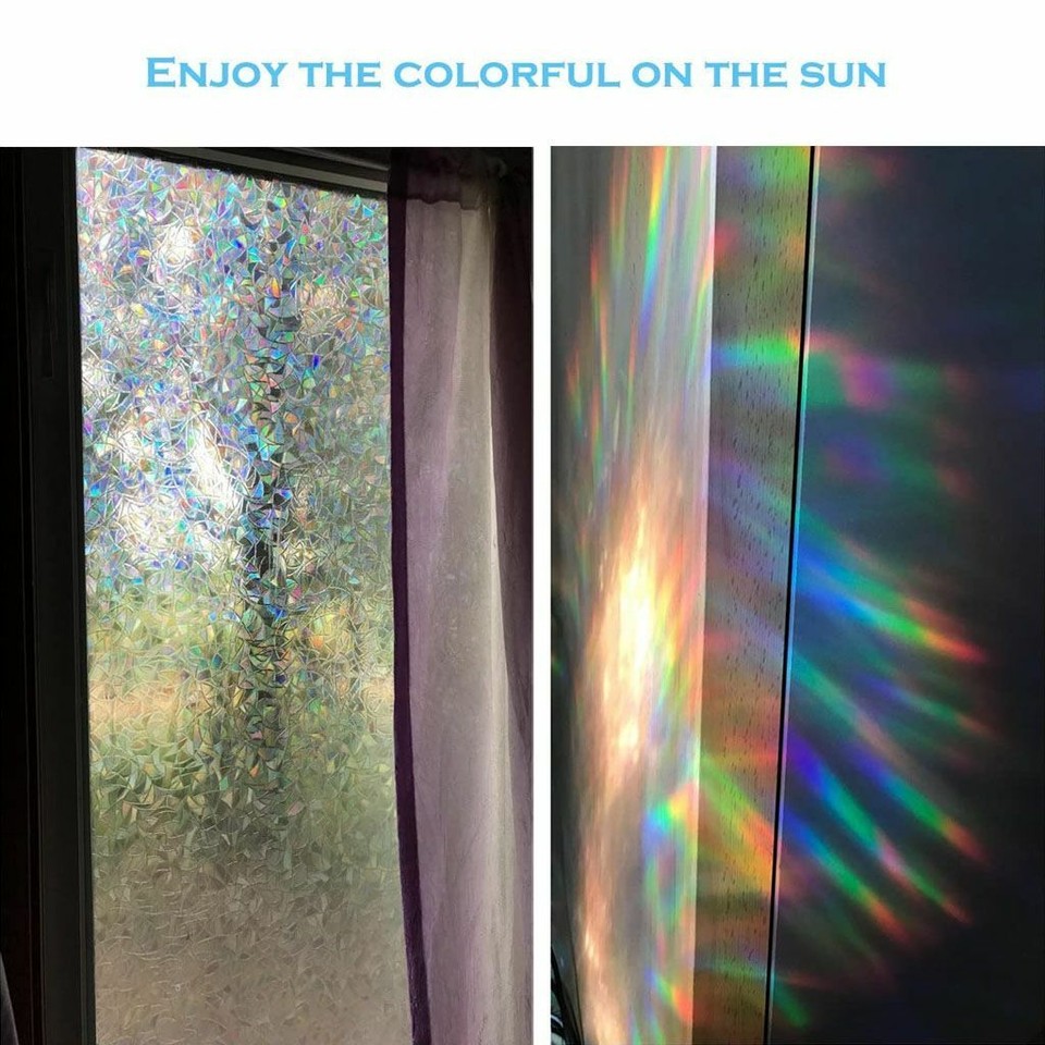 Home Window Film Privacy Static Cling Stained Glass Film Sticker ...