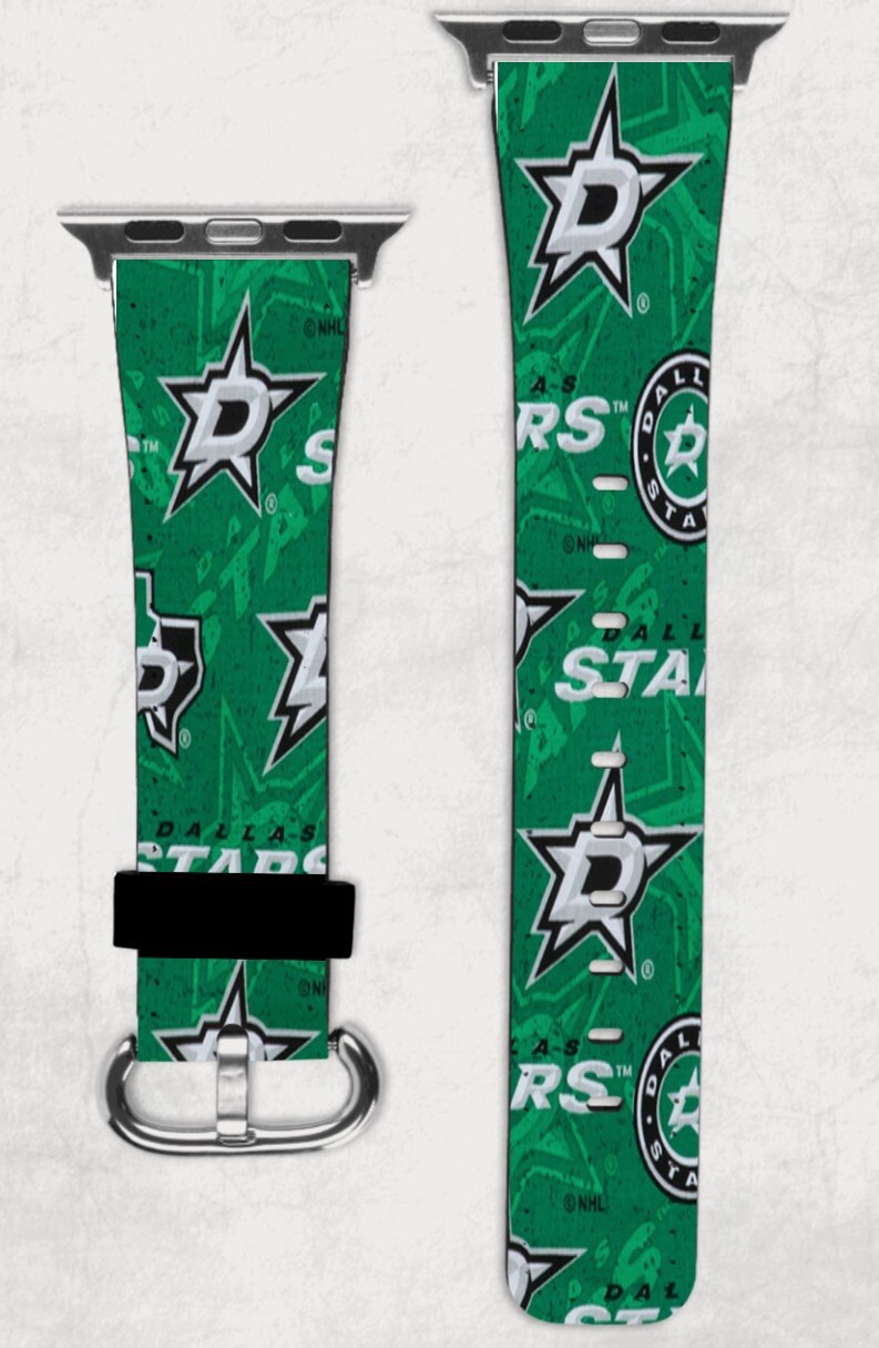 Dallas North Stars NHL Hockey Apple Watch Band NEW 38/40/41 & 42/44/45 ...