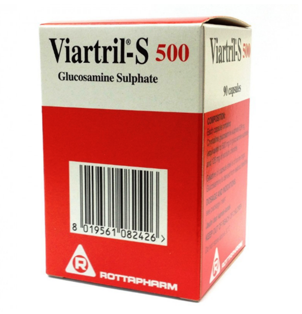 Viartril-s Glucosamine 500mg 90 Capsules for Joint Pain Supplement for ...
