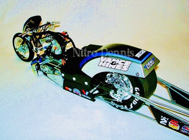 NHRA Doug Vancil 1:9 Diecast VANCE & HINES Drag Bike Motorcycle TOP ...