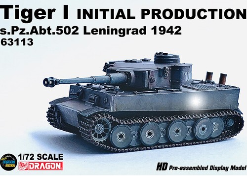 Dragon 1/72 German Tiger tank 502nd Heavy Panzer Battalion Leningrad ...