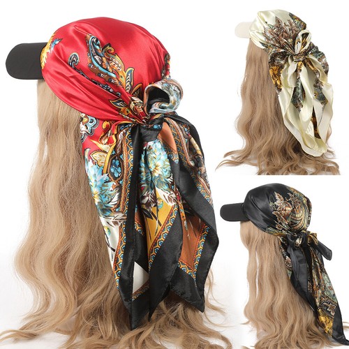 Fashion Headscarf Sunscreen Wrap Caps Vintage Women's Head Wrap Outdo L ...