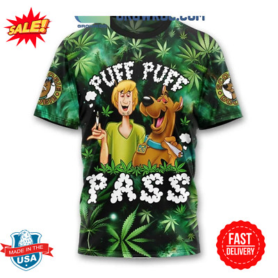 Scooby-Doo Scoobie Doobie Puff Puff Pass 3D Shirt | eBay