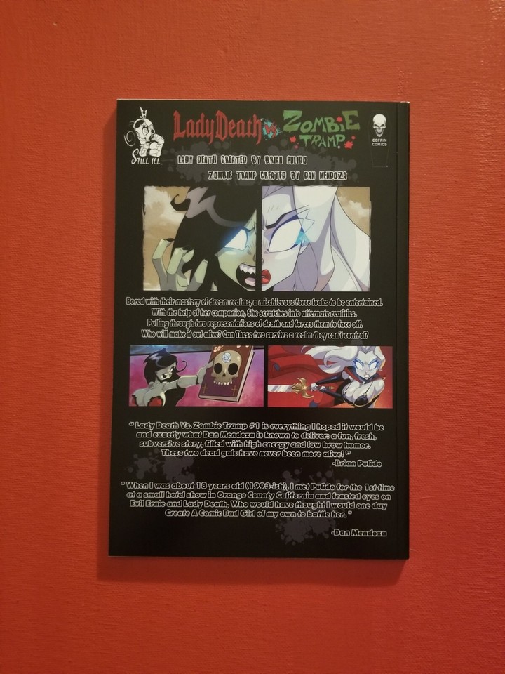 LADY DEATH VS ZOMBIE TRAMP #1 KICKSTARTER COMIC BOOK - SIGNED BY DAN ...
