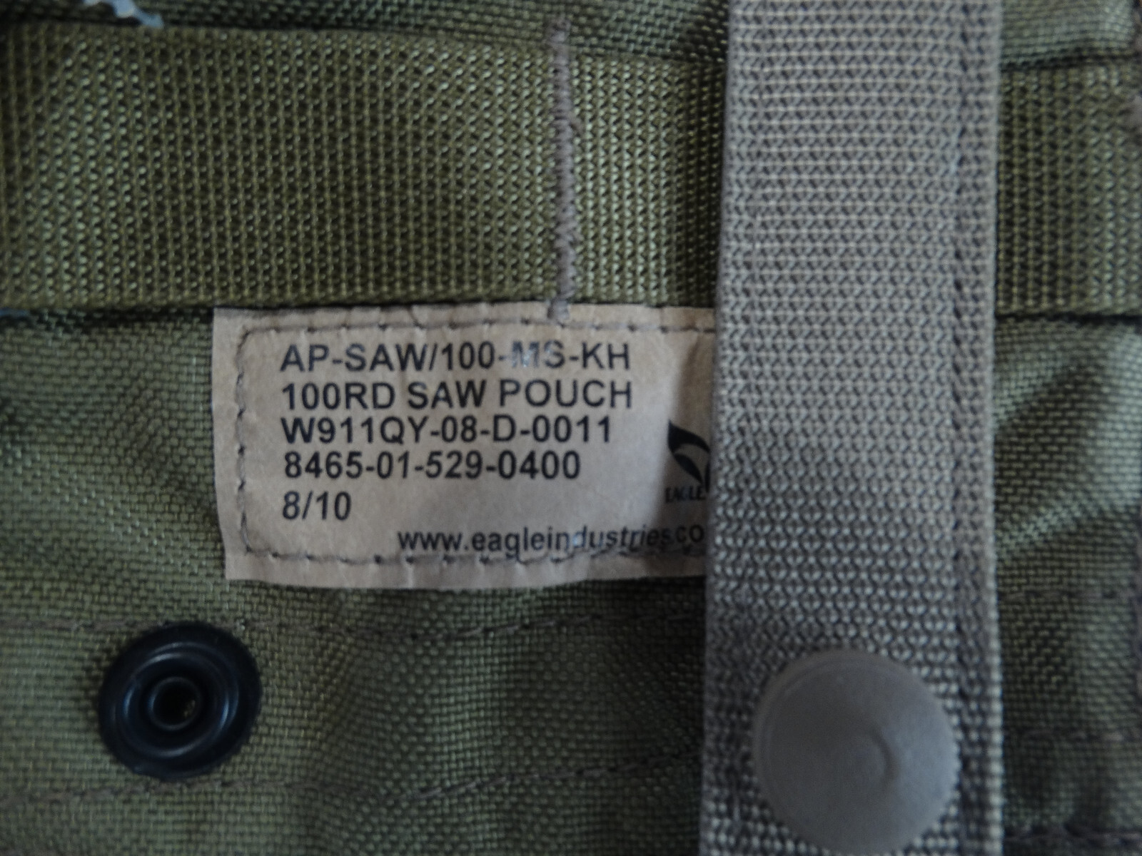 US Military Eagle Industries 100rd SAW Pouch (KHAKI) NSN:8465-01-528 ...