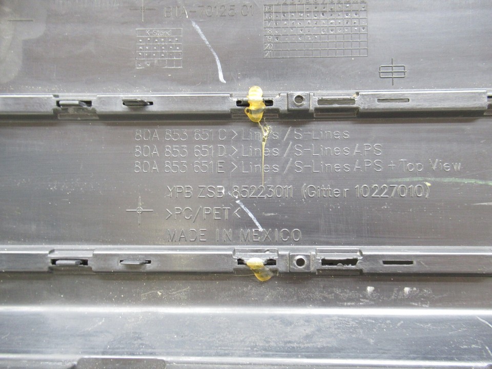 2018-2020 AUDI Q5 S-LINE FRONT RADIATOR GRILL GRILLE BLACK 80A853651C ...