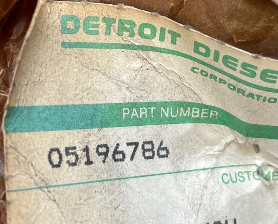 Detroit Diesel NOS 6V53 Engine Injector Control Tube 5196786, 05196786 ...