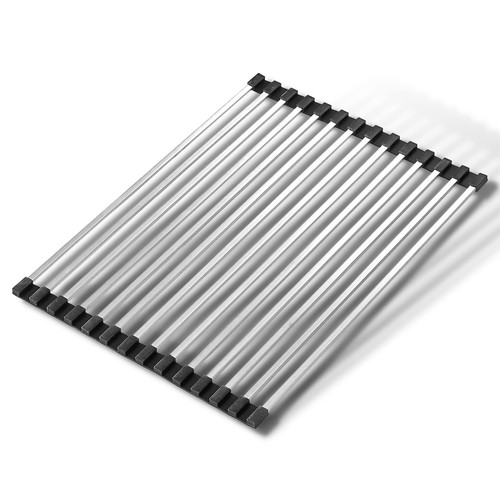 Roll Up Dish Drying Rack Over The Sink, Stainless Steel Roll Up Drying ...