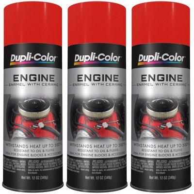 Duplicolor DE1620 (3-Pack), Engine Enamel Paint, Chevy Orange, 12 oz ...