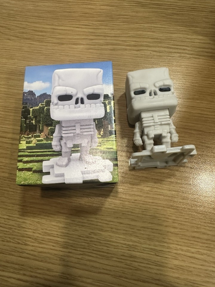 McDONALDS UK HAPPY MEAL TOY MINECRAFT MOVIE SKELETON CUBE BLOCK | eBay UK