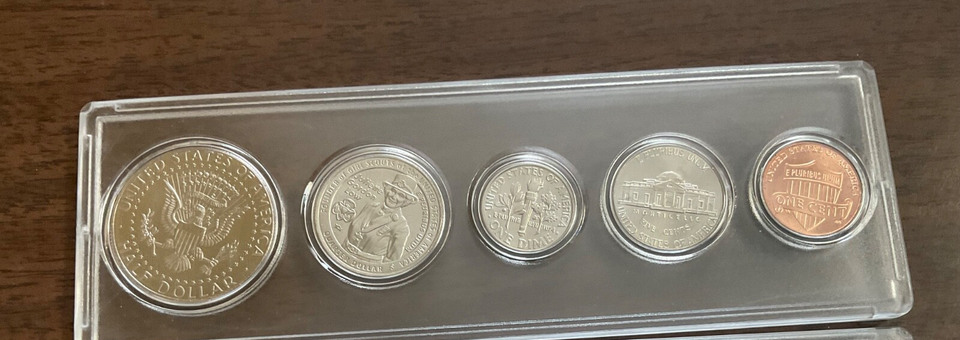 2025 Mint Set, Birth Set in New Holder; 5 BU/MS Coins; Half Dollar ...