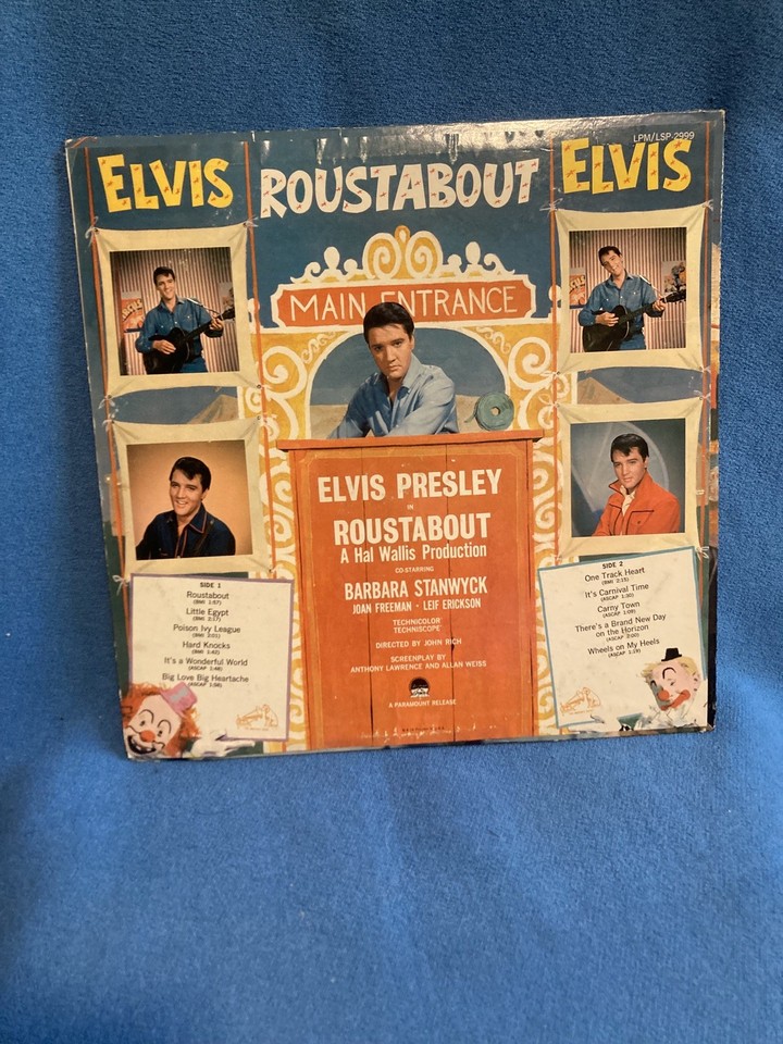 ELVIS PRESLEY Roustabout Elvis Vinyl Record LP 1964 RCA Monoaural | eBay