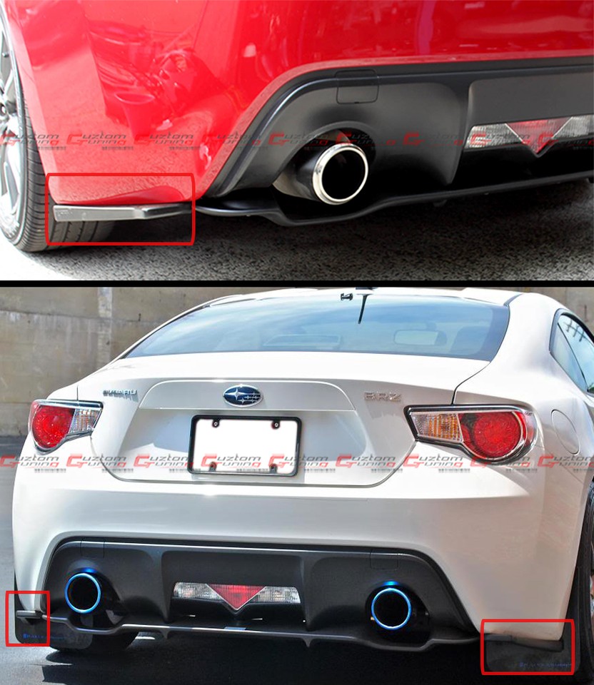 For 2013-2016 Subaru BRZ & Scion FR-S FRS 86 JDM Rear Bumper Aero Side ...